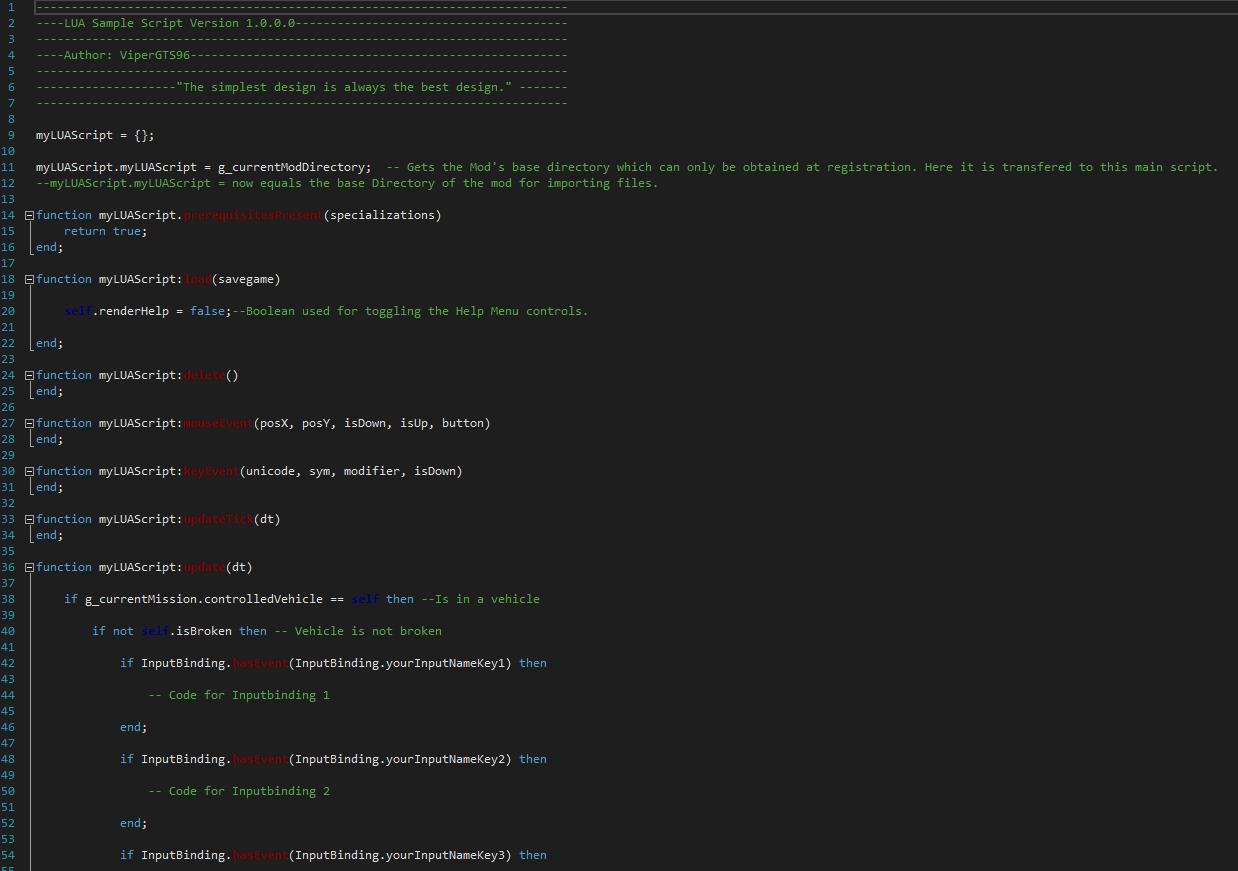 LUA Script v1.0.0.0 Mod - Farming Simulator 2022 / 19 mod LUA Script v1.0.0.0 Mod - Farming Simulator 2022 / 19 mod