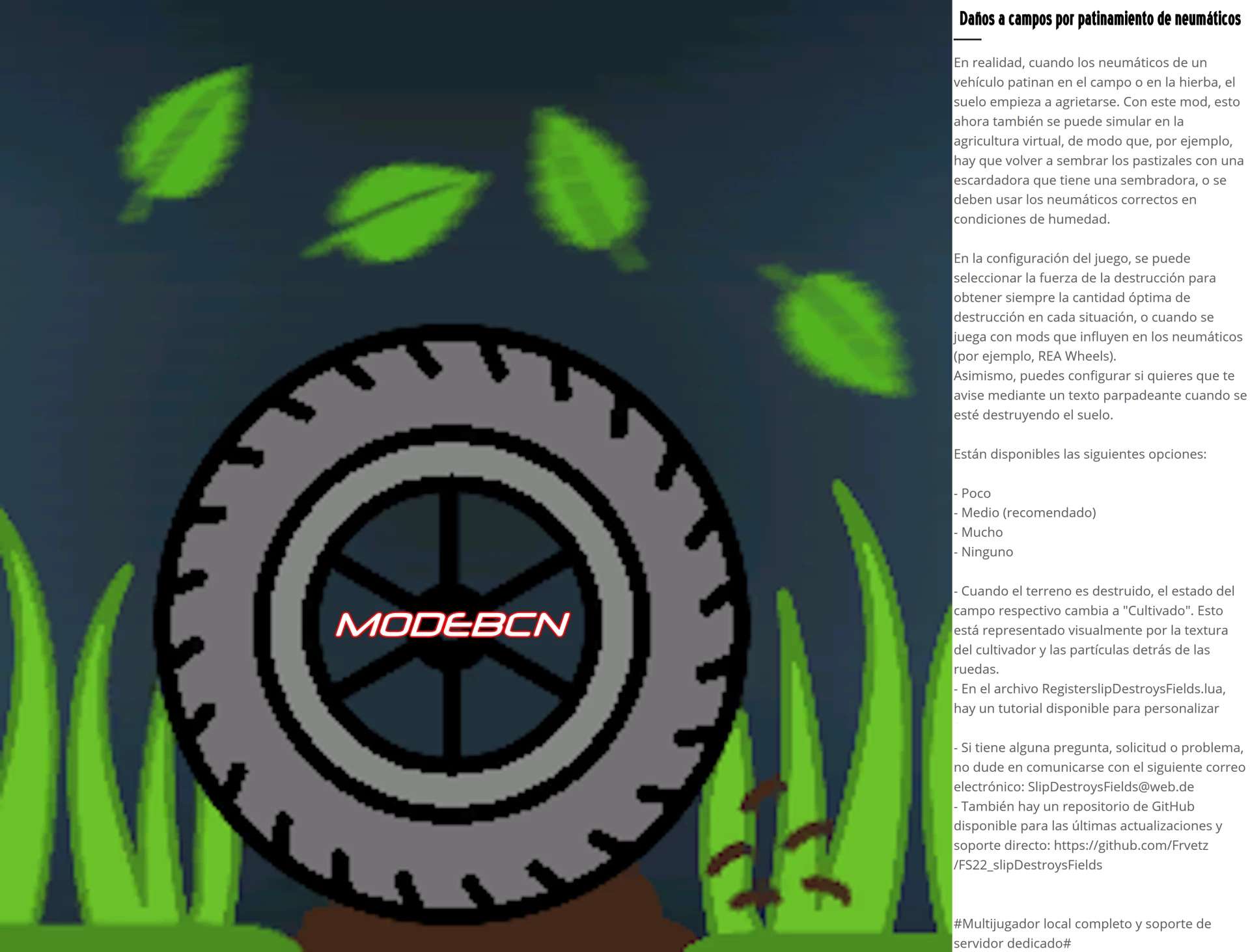 Slip Destroys Fields ESPANOL V1.0.0.3 Mod - Farming Simulator 2022 / 19 mod Slip Destroys Fields ESPANOL V1.0.0.3 Mod - Farming Simulator 2022 / 19 mod