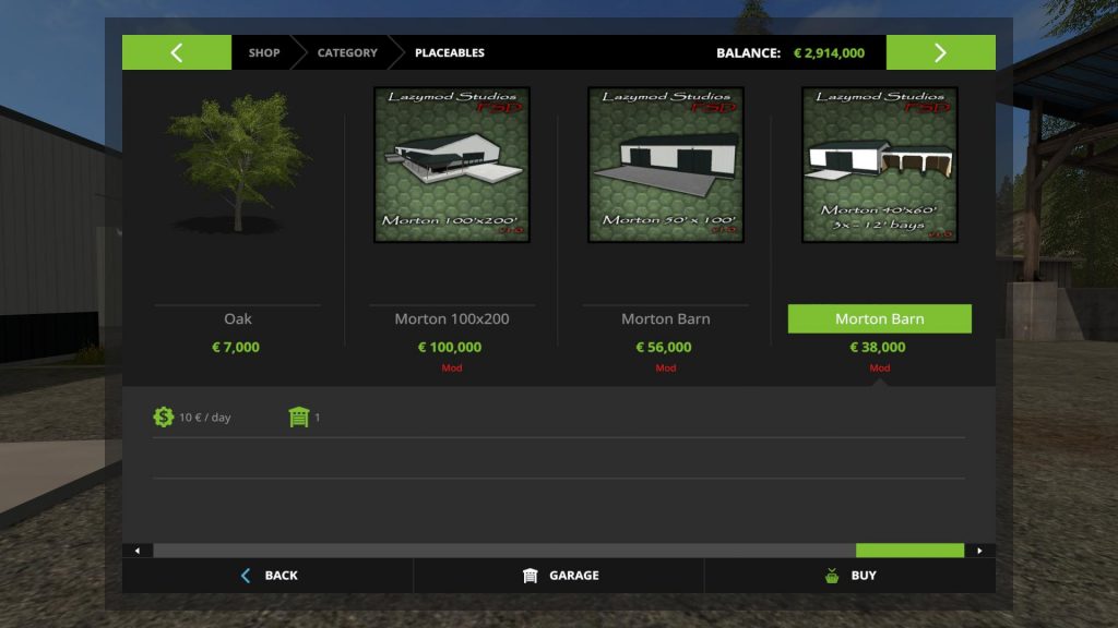 PLACEABLE MORTON BUILDINGS V1.0 BUILDINGS - Farming Simulator 2022 / 19 mod