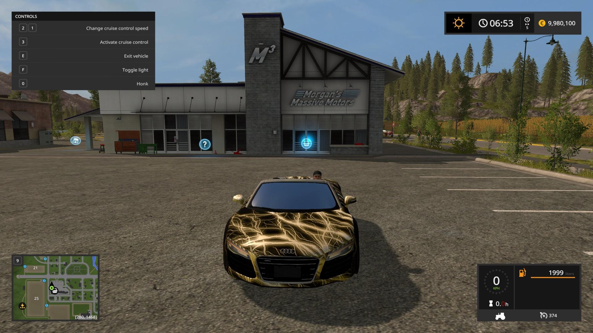 Audi R8 Spyder Electric v1.0 MOD - Farming Simulator 2022 / 19 mod