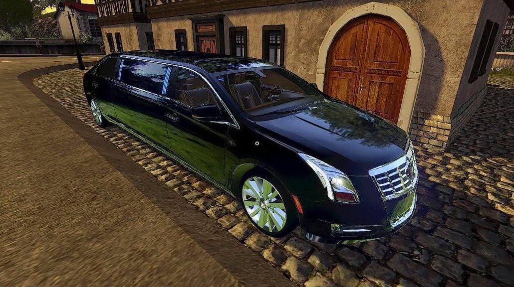 Cadillac XTS Limo v1.0 Mod - Farming Simulator 2022 / 19 mod
