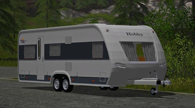 Hobby caravan Prestige 650 V 1.0 MOD - Farming Simulator 2022 / 19 mod