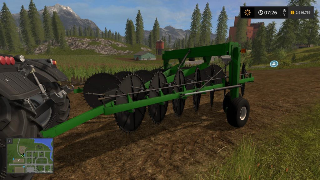 Frontier Wr5417 hay rake v1.0 MOD - Farming Simulator 2022 / 19 mod