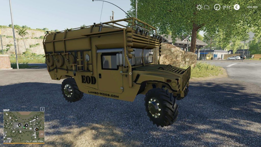 Army humvee v1.0 Mod - Farming Simulator 2022 / 19 mod