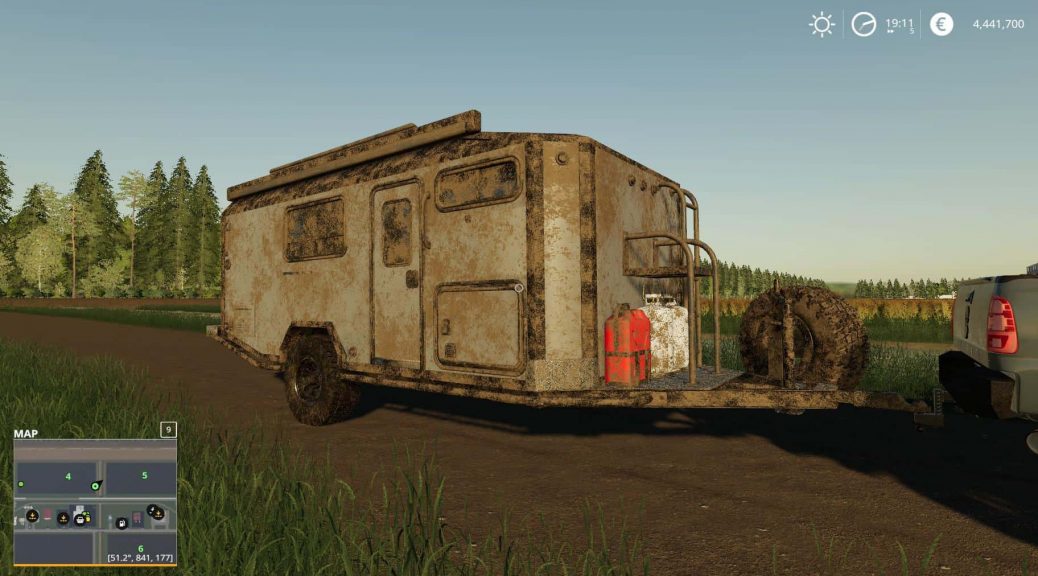 ADAK OFF ROAD CAMPER V1.0 MOD - Farming Simulator 2022 / 19 mod