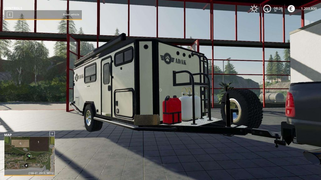 ADAK OFF ROAD CAMPER V1.0 MOD - Farming Simulator 2022 / 19 mod