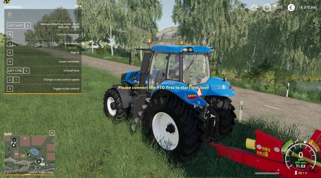 Manual Attaching v1.0 MOD - Farming Simulator 2022 / 19 mod