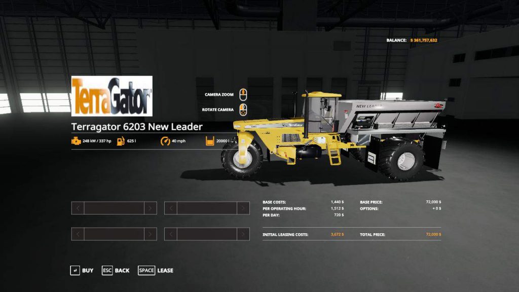 Terragator 6203 v1.0 Mod - Farming Simulator 2022 / 19 mod