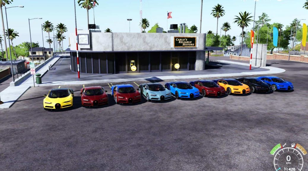 Bugatti Chiron Sport v1.0 Mod - Farming Simulator 2022 / 19 mod