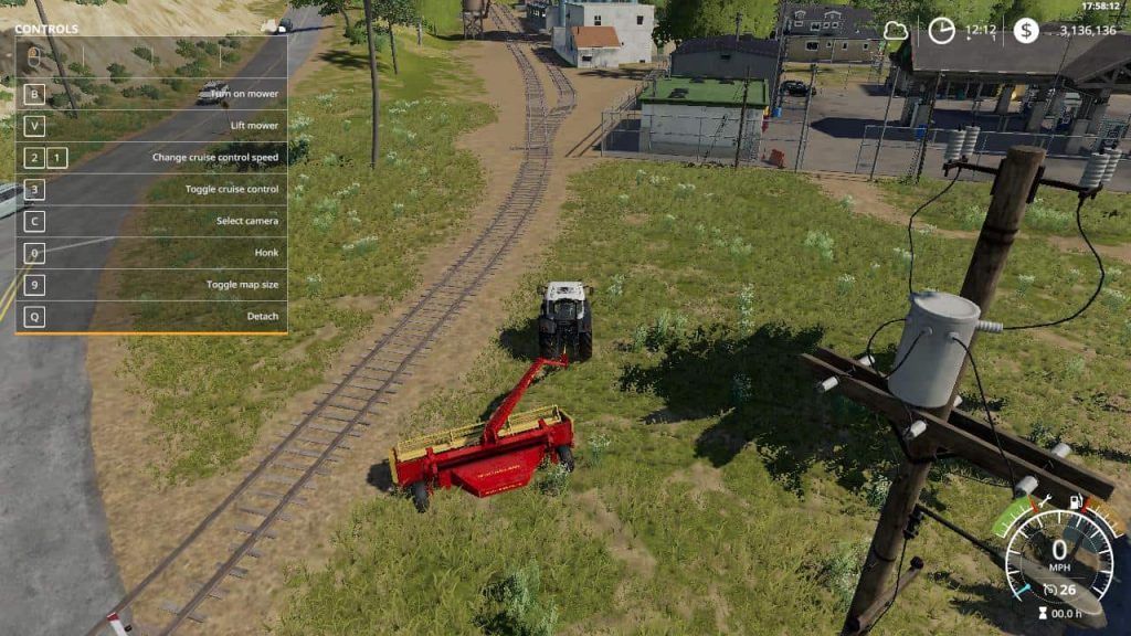 New Holland haybine mower v1.0 Mod - Farming Simulator 2022 / 19 mod