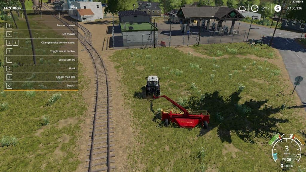New Holland haybine mower v1.0 Mod - Farming Simulator 2022 / 19 mod