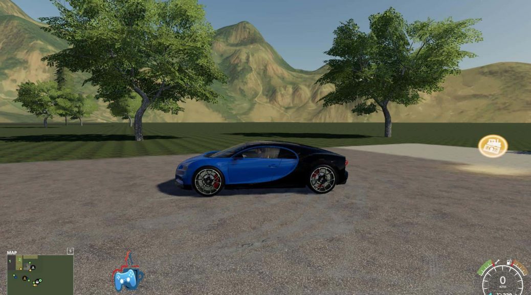Bugatti Chiron Sport v2.0 MOD - Farming Simulator 2022 / 19 mod