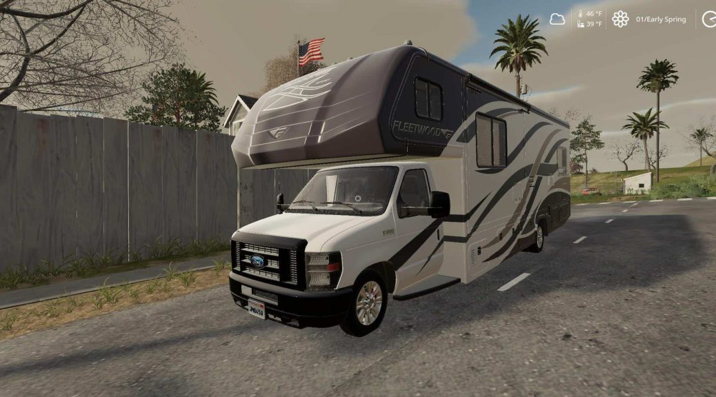 Fleetwood RV v1.0 MOD - Farming Simulator 2022 / 19 mod