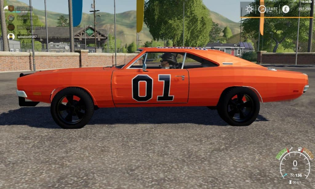General Lee v1.0.0.0 Mod - Farming Simulator 2022 / 19 mod