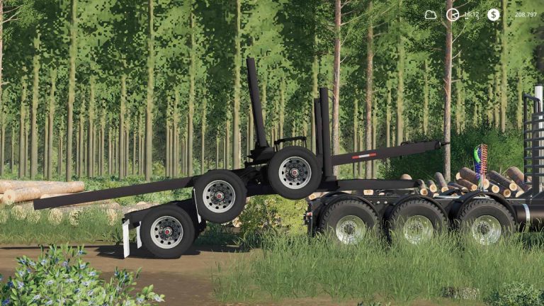 POLE TRAILER AND JEEP v2.0.0.0 MOD - Farming Simulator 2022 / 19 mod
