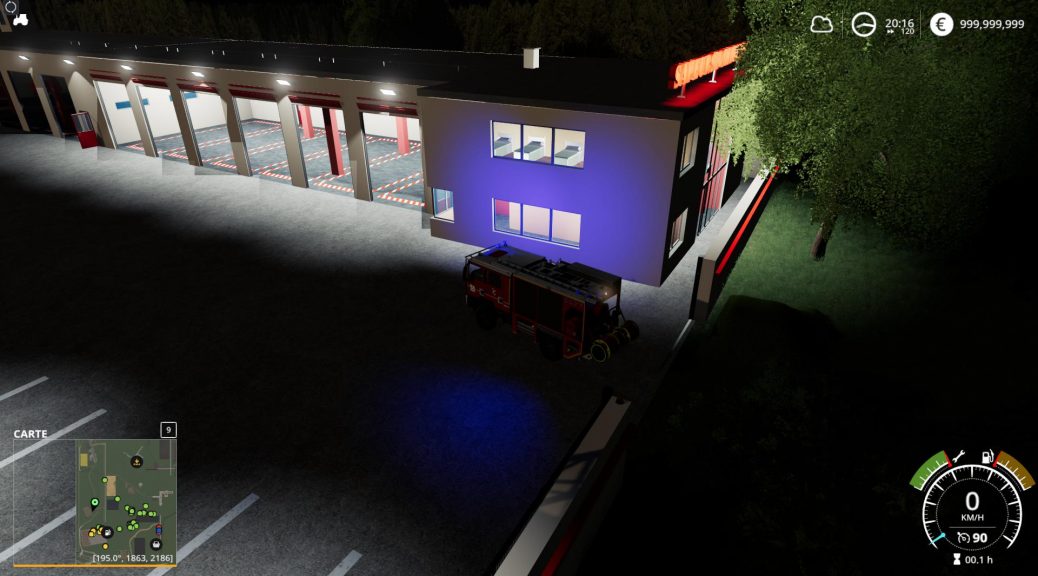 CASERNE SAPEUR POMPIERS v3.0 Object - Farming Simulator 2022 / 19 mod