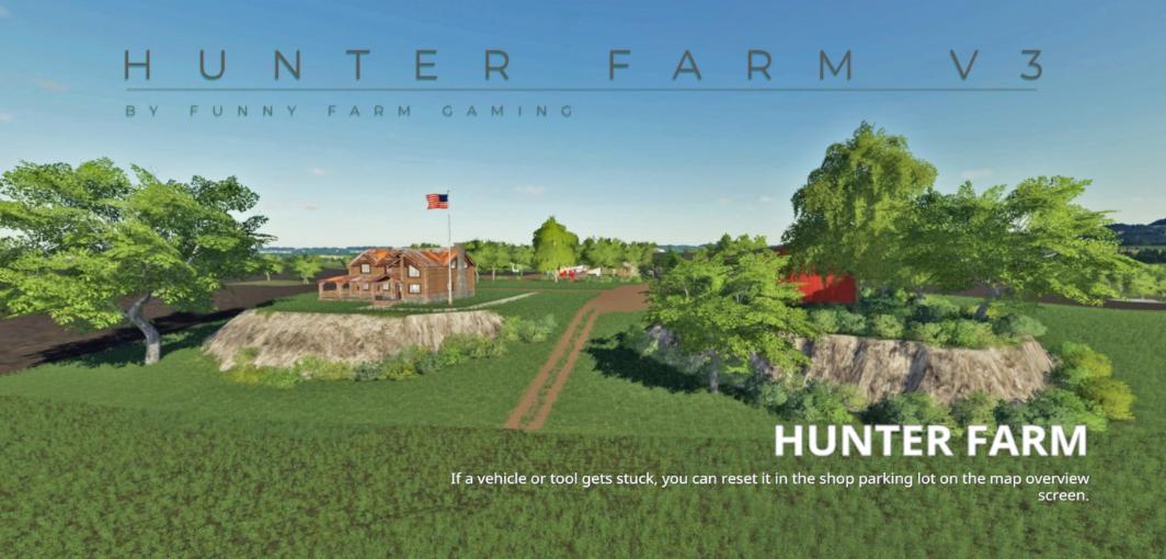 Hunter Farm v3.0 Map - Farming Simulator 2022 / 19 mod