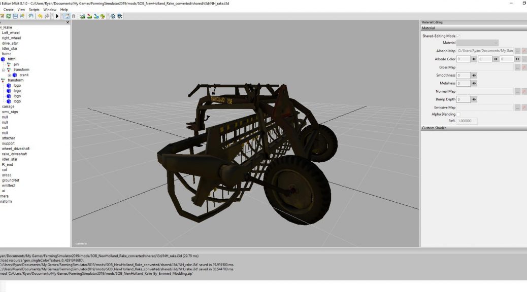 New Holland Rake By Emmert Modding v1.1 Mod - Farming Simulator 2022 / ...