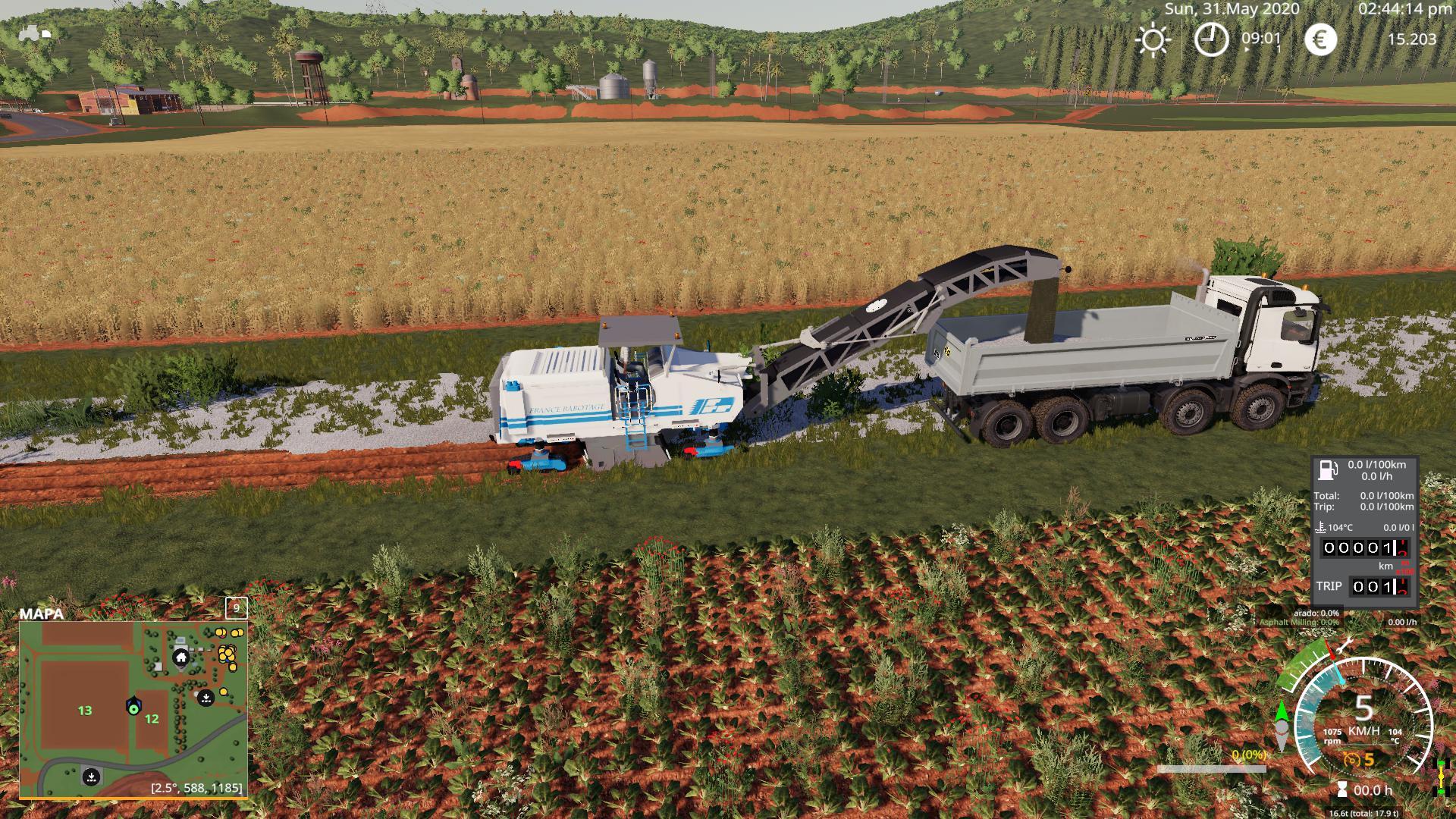 ASPHALT MILLING V1.0 Mod - Farming Simulator 2022 / 19 mod