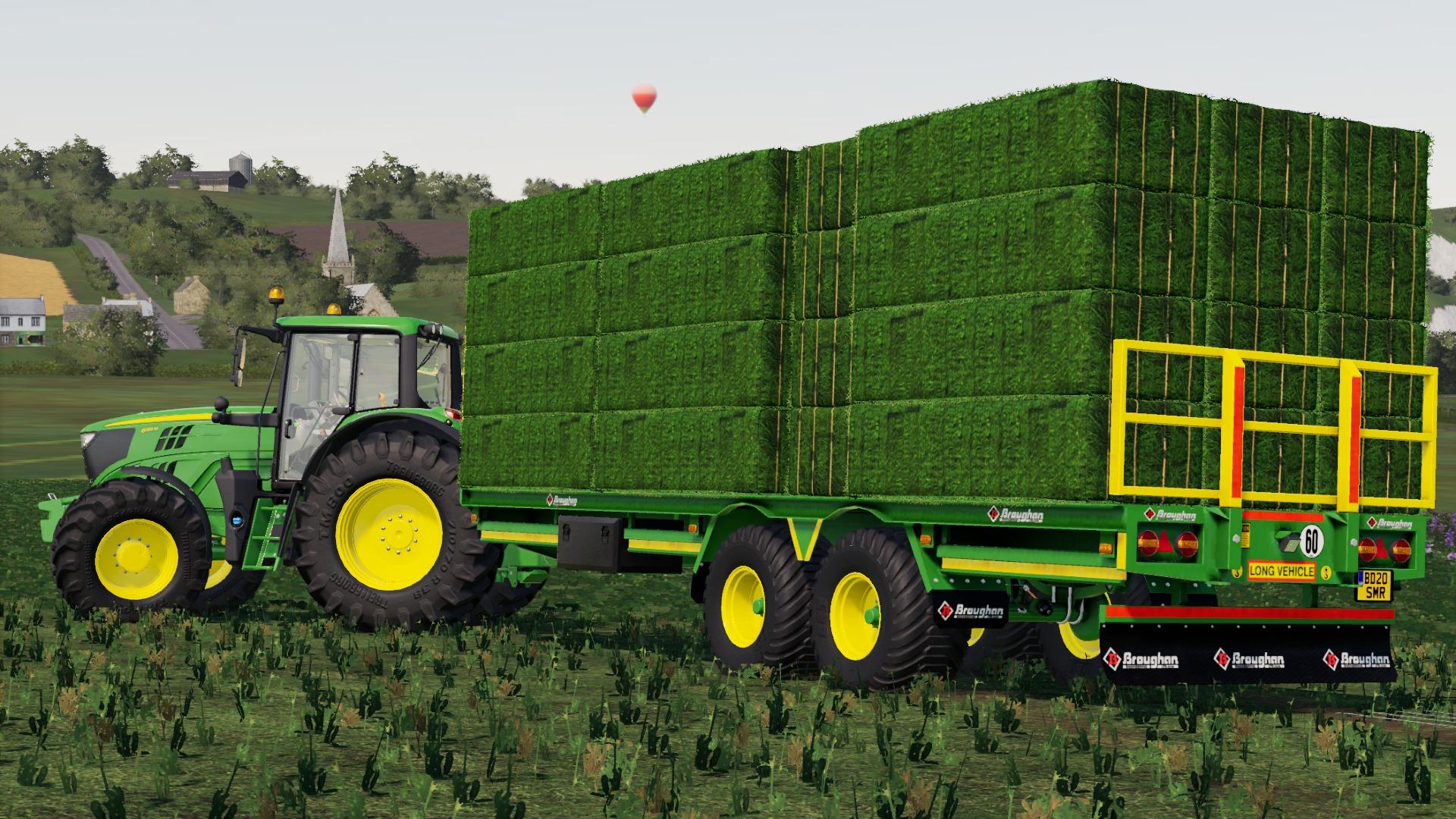 Broughan Bale Trailer (Autoload) Mod - Farming Simulator 2022 / 19 mod