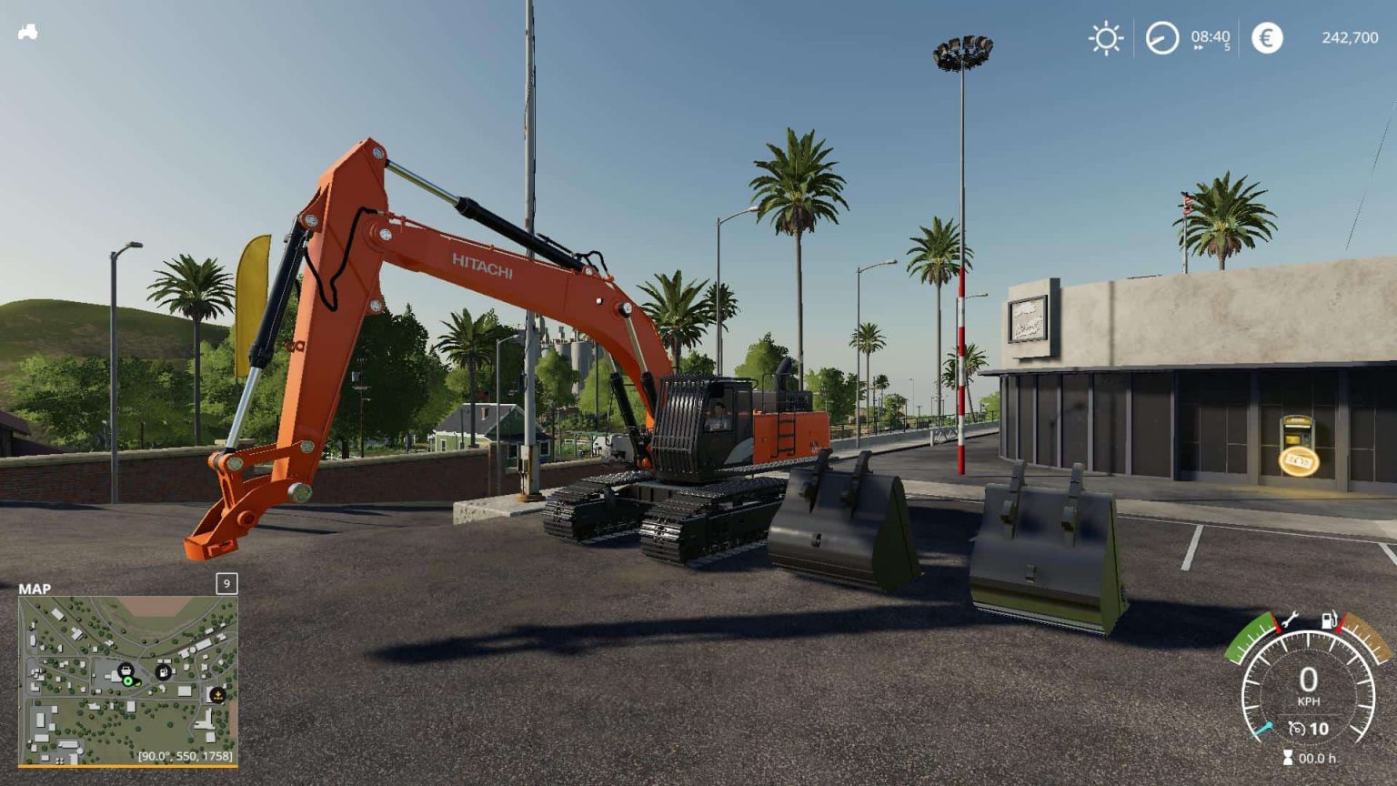 4MR Hitachi 470LC v1.0 Mod - Farming Simulator 2022 / 19 mod