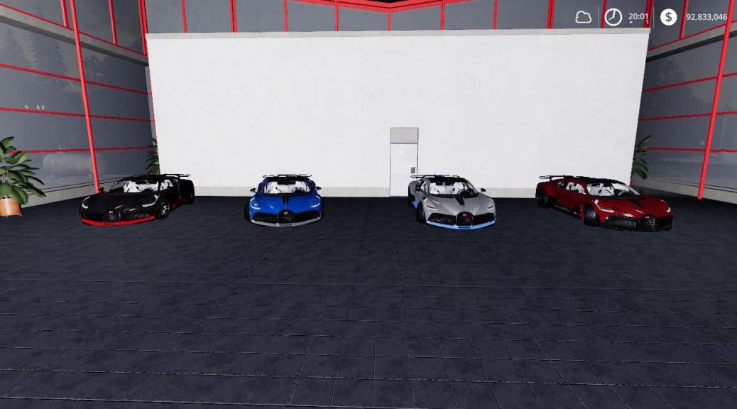 Bugatti Chiron v1.0 FS 19 - Farming Simulator 2022 / 19 mod