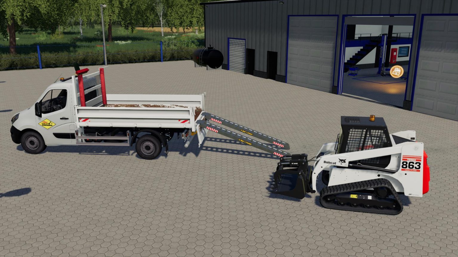 Renault Benne Sdm With Ramps Support v1.2 Truck - Farming Simulator ...