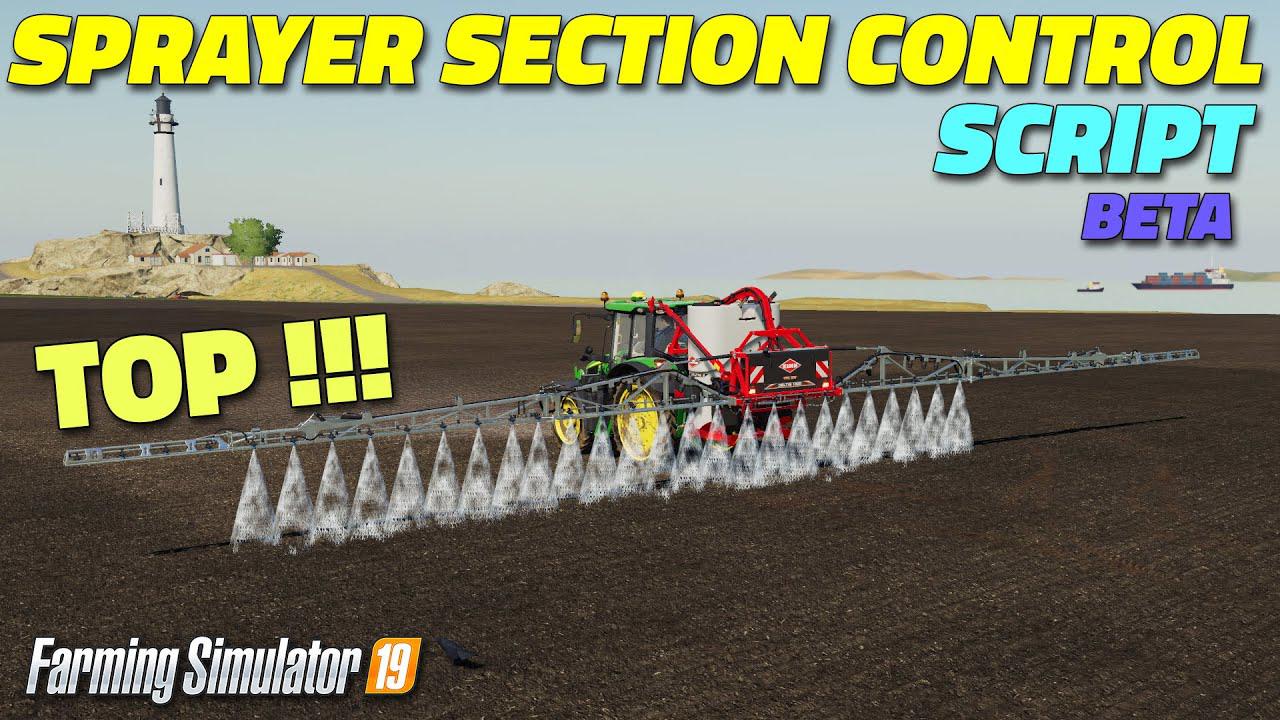 Sprayer Section Control v0.2.1 FS19 - Farming Simulator 2022 / 19 mod