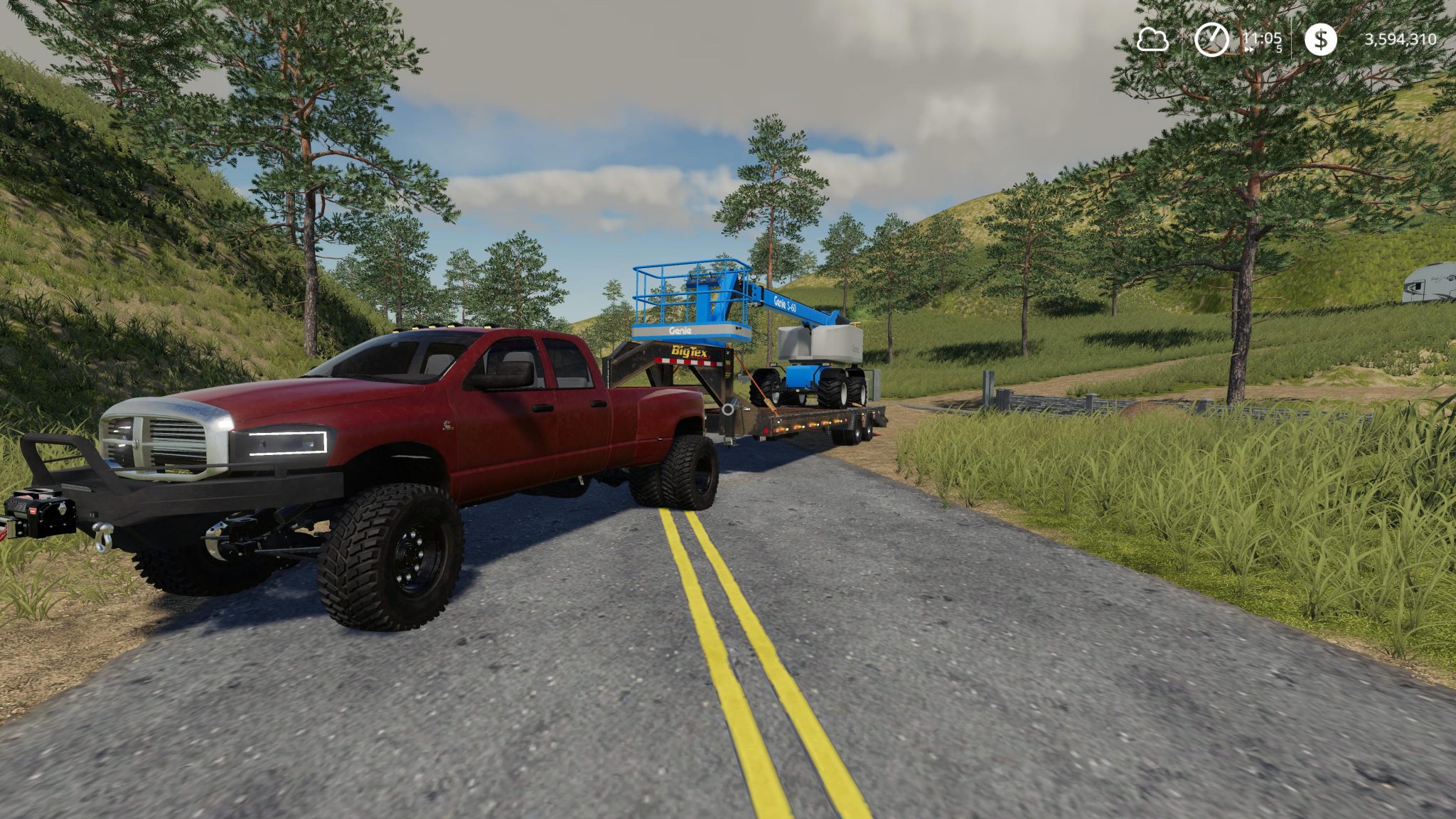 Genie Boomlift v1.0 FS19 - Farming Simulator 2022 / 19 mod