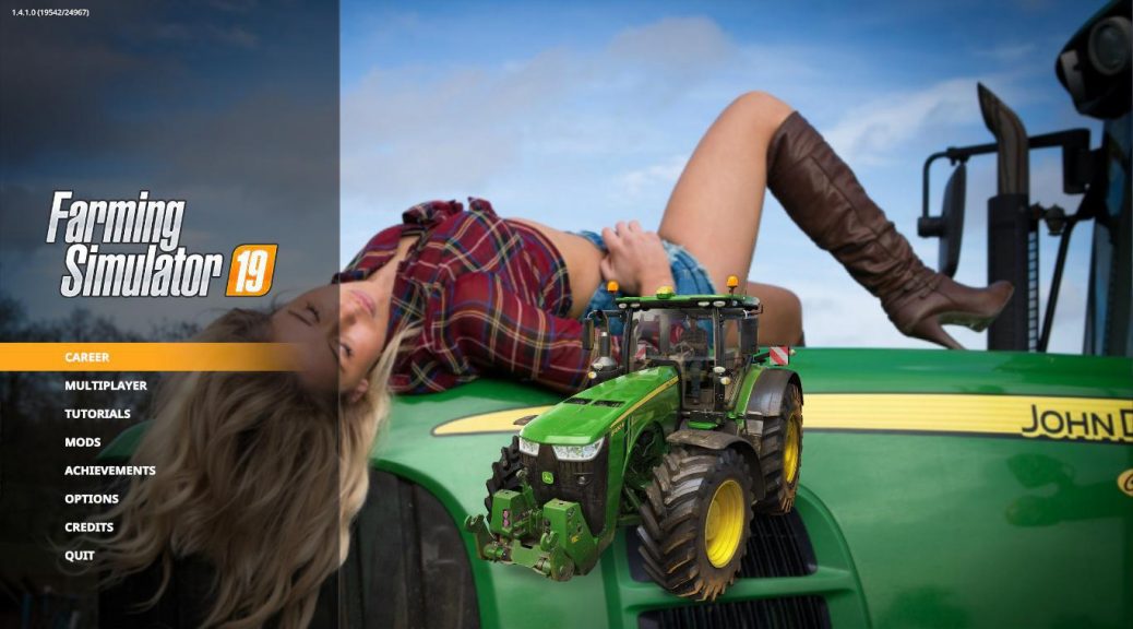 JOHN DEERE SUPER GIRL EDITION MENU BACKGROUND v1.0 FS19 - Farming ...
