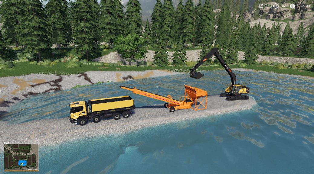 Loading Silo For Conveyor v1.0 FS19 - Farming Simulator 2022 / 19 mod