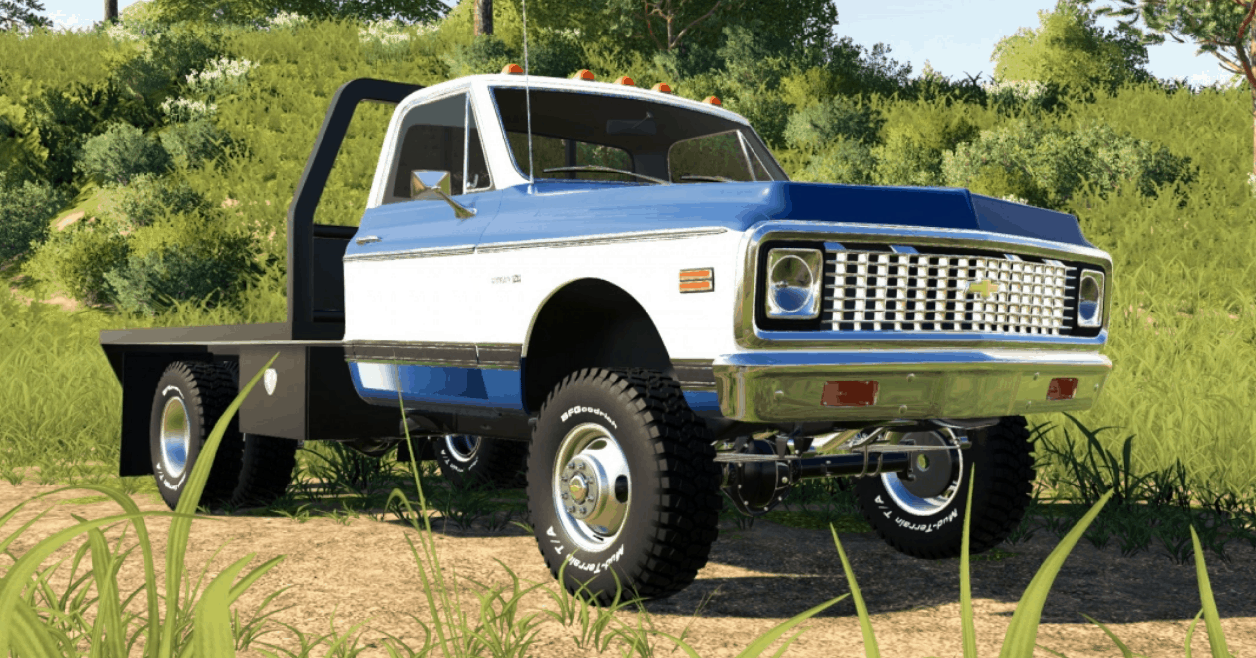 1971 Chevy C30 Flatbed V1.0 Car - Farming Simulator 2022 / 19 mod