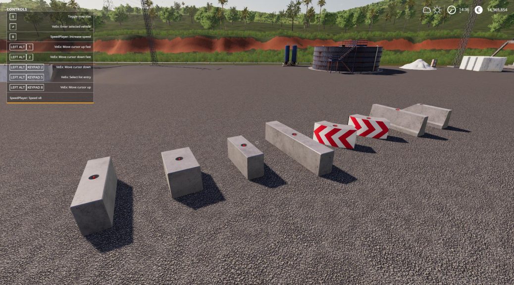 Concrete Block Pack v1.0 Mod - Farming Simulator 2022 / 19 mod