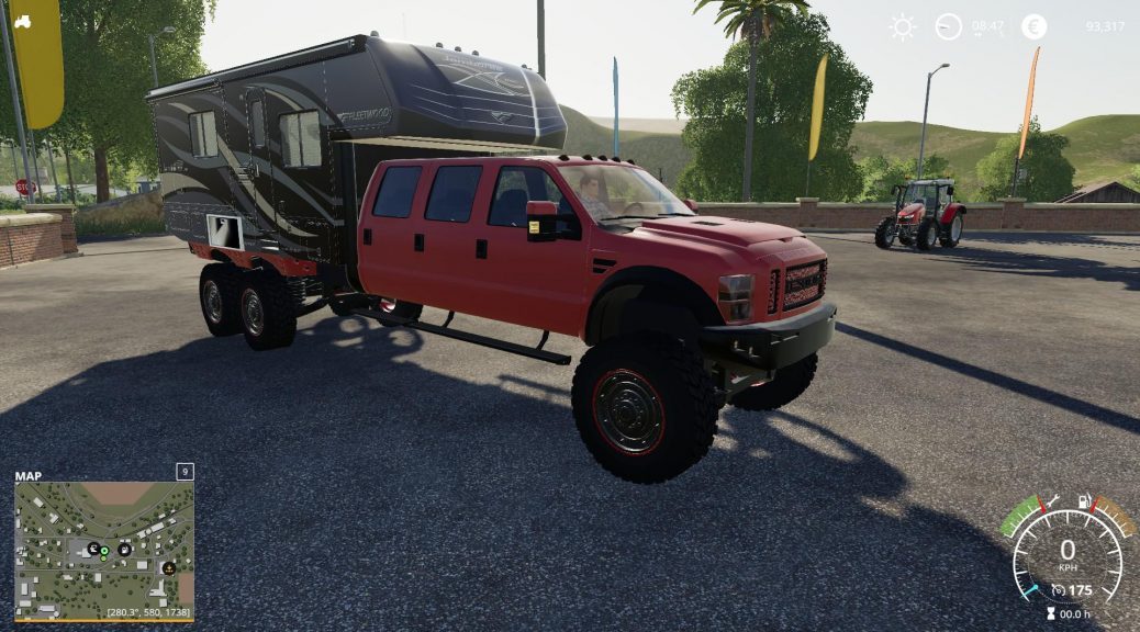 Ford F550 6x6 Camping v1.0 Car - Farming Simulator 2022 / 19 mod