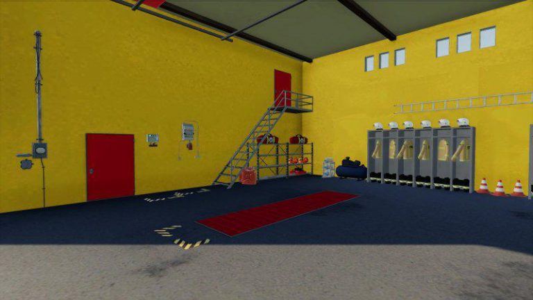 Fire Station Placeable v1.0 FS 19 - Farming Simulator 2022 / 19 mod