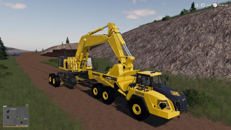 Komatsu Mining Pack V1.0 Mod - Farming Simulator 2022 / 19 mod
