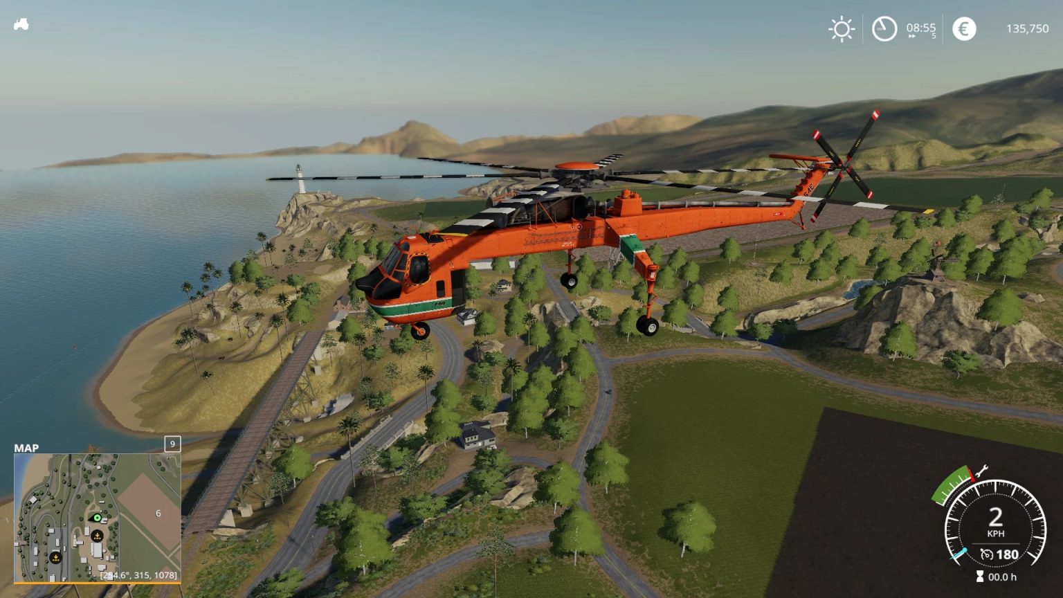 Forestry Helicopter v1.0 Mod - Farming Simulator 2022 / 19 mod