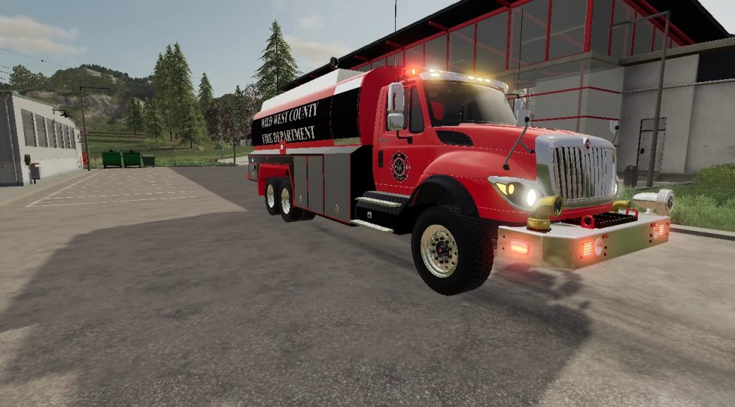 American fire truck v2.0 Truck - Farming Simulator 2022 / 19 mod