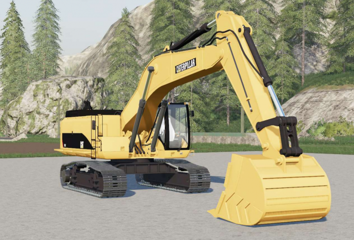 Caterpillar 385C excavator hydraulic FS 19 - Farming Simulator 2022 / ...