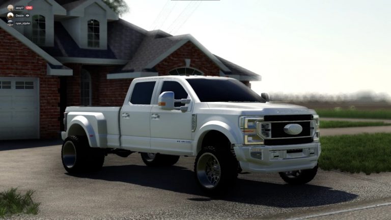 2020 F450 All White v1.0 Mod - Farming Simulator 2022 / 19 mod