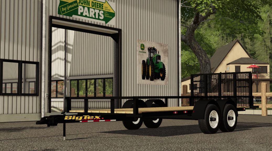 24ft bumper pull bigtex lawncare v1.0 Trailer - Farming Simulator 2022 ...
