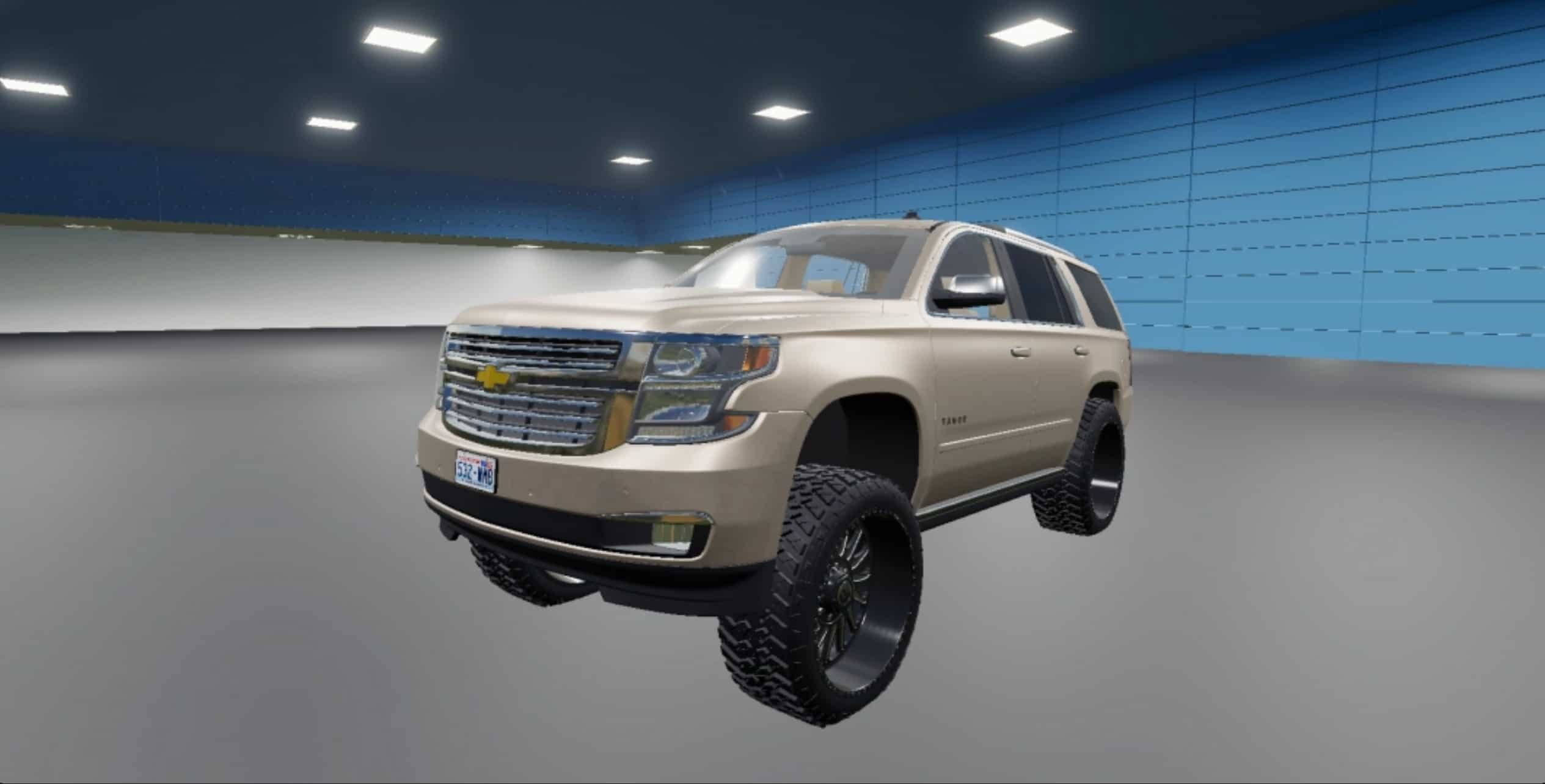 Squatted 2015 Tahoe Car - Farming Simulator 2022 / 19 mod