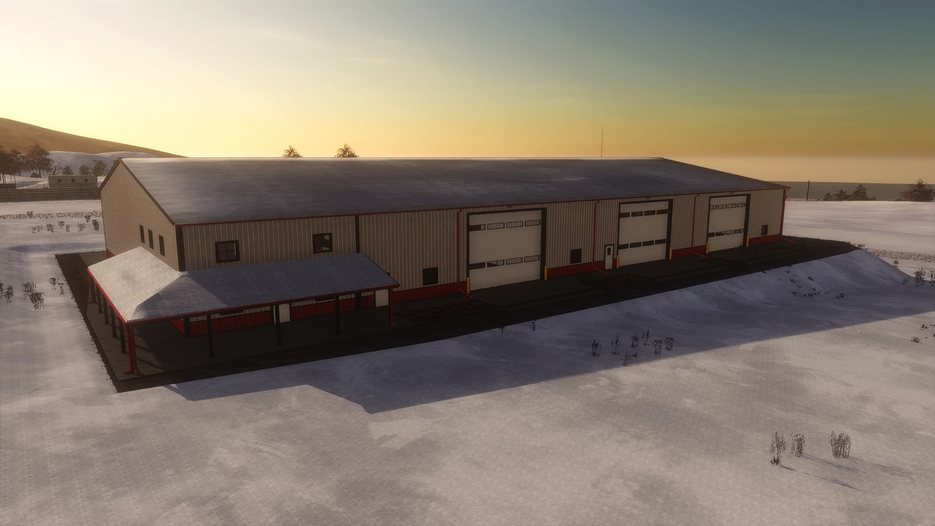 120x225 Red Grey Shop v1.0 Mod - Farming Simulator 2022 / 19 mod