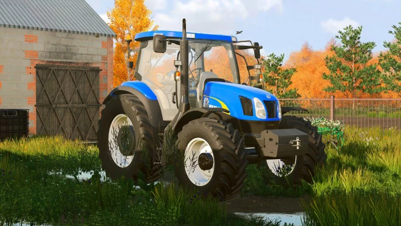 NEW HOLLAND T6000 v1.0 FS19 - Farming Simulator 2022 / 19 mod