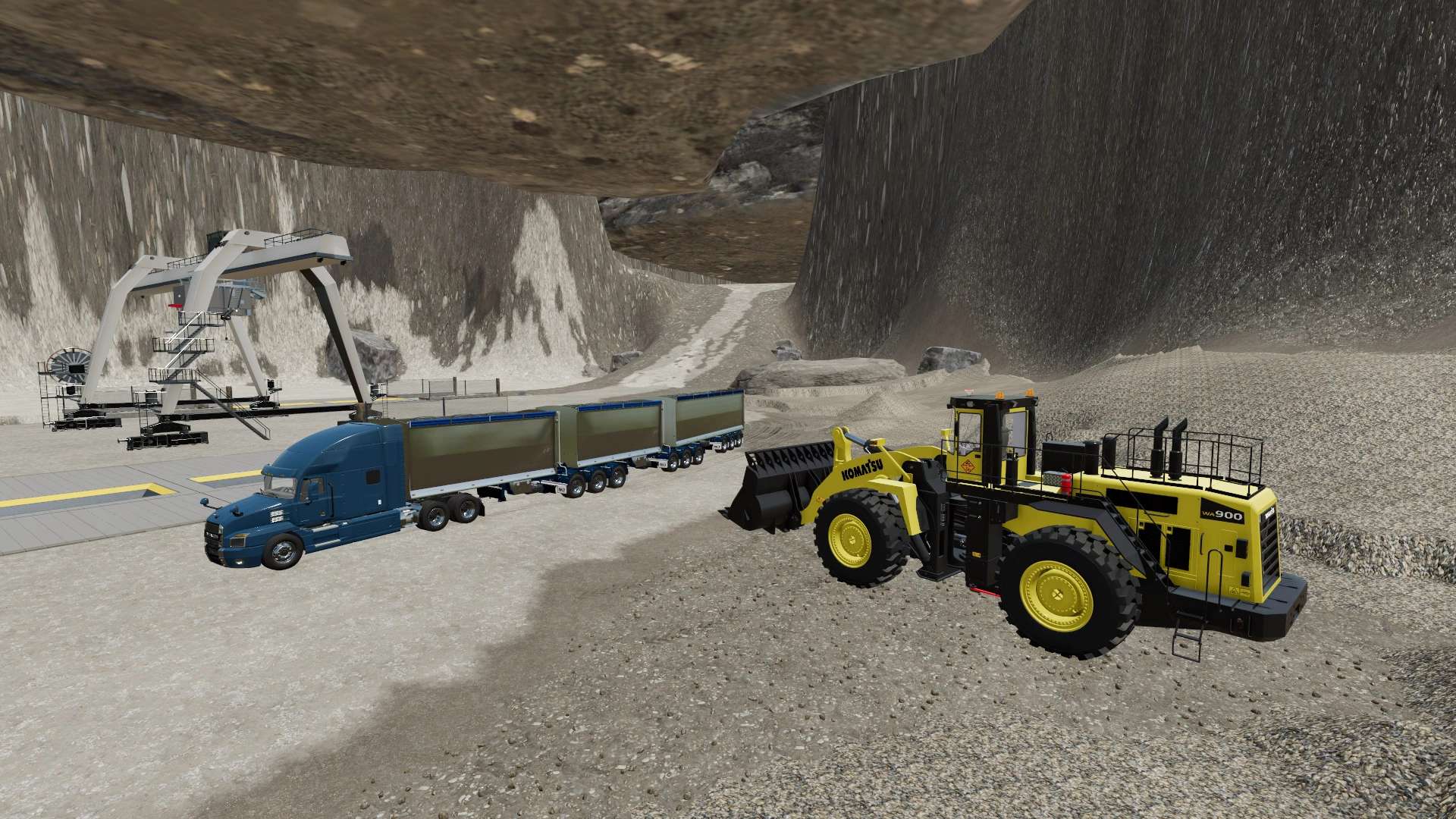 Komatsu WA-900 Mining Loader v1.0.0.0 Mod - Farming Simulator 2022 / 19 mod
