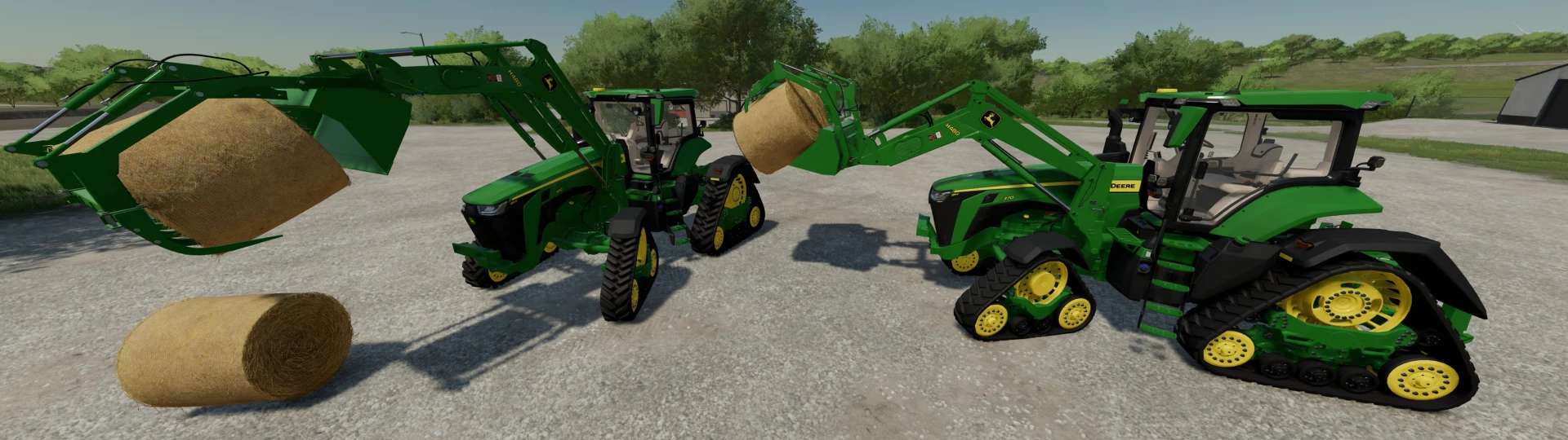 John Deere 8RX with loader v1.0.0.0 Mod - Farming Simulator 2022 / 19 mod
