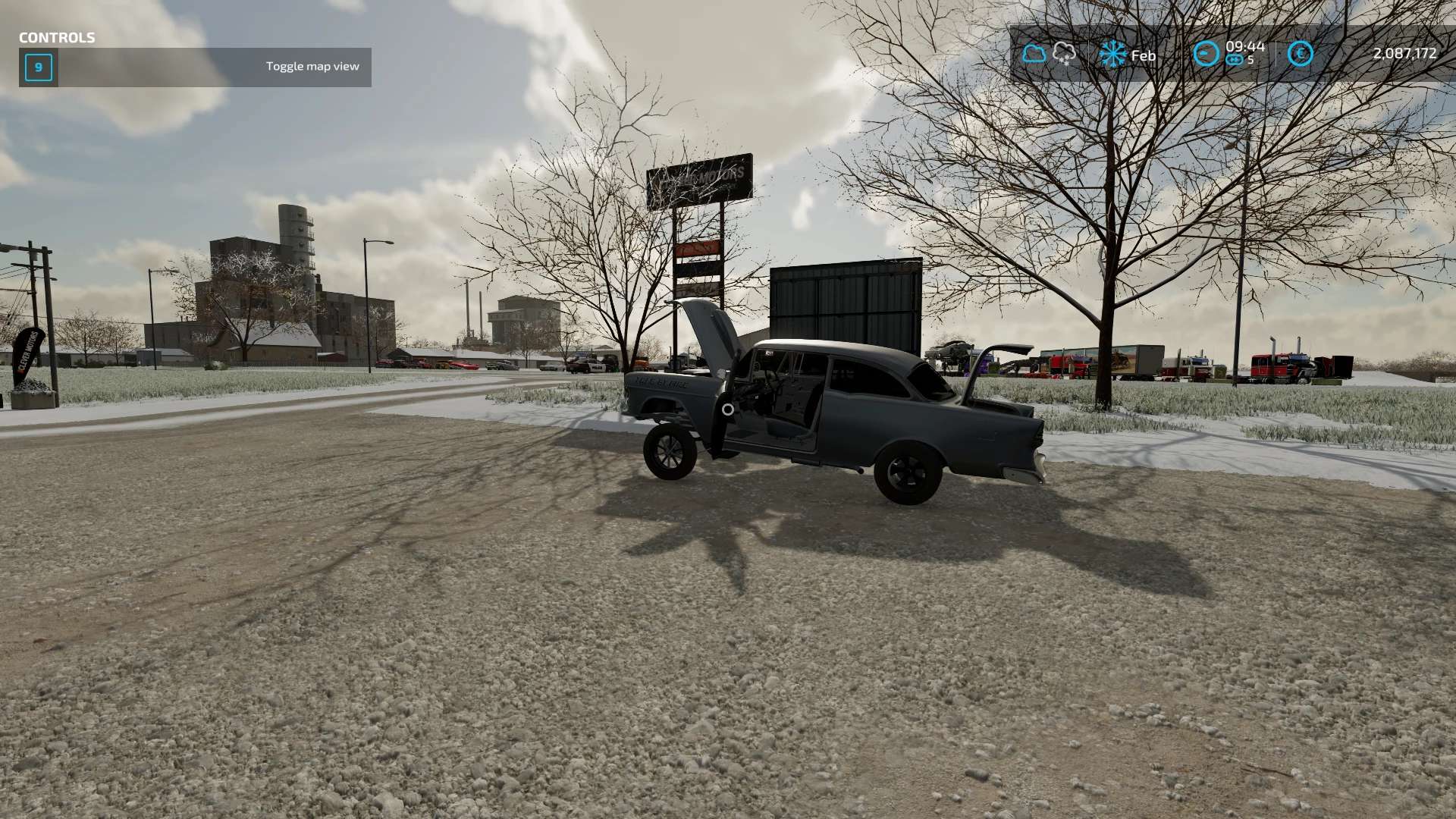 55 Chevy Old Race car v1.0.0.0 for FS22 - Farming Simulator 2022 / 19 mod