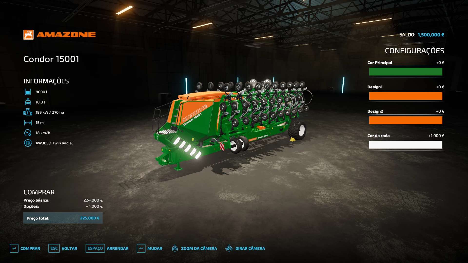 Amazone condor 15001 v1.0.0.0 Mod - Farming Simulator 2022 / 19 mod