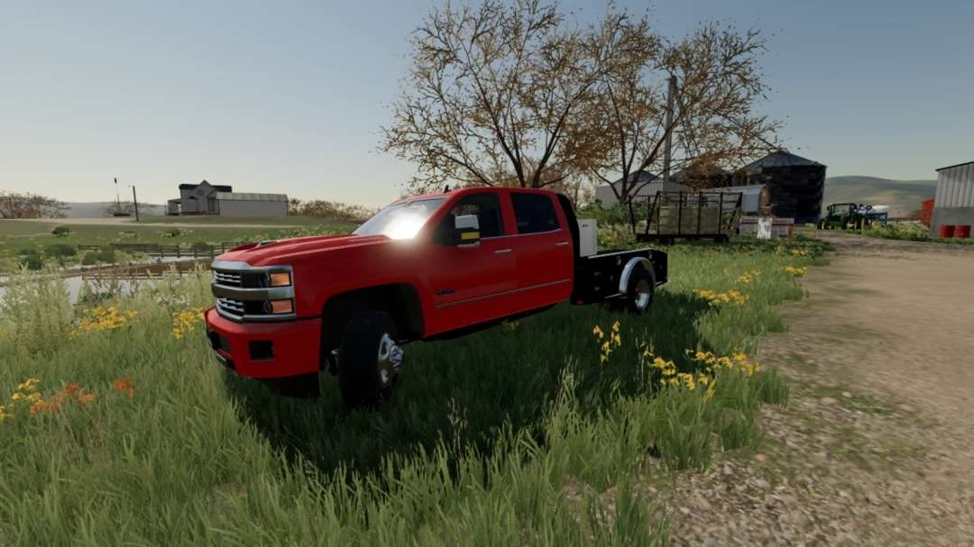 14-18 Chevy 3500 Duramax Flatbed v1.0.0.0 Car - Farming Simulator 2022 ...