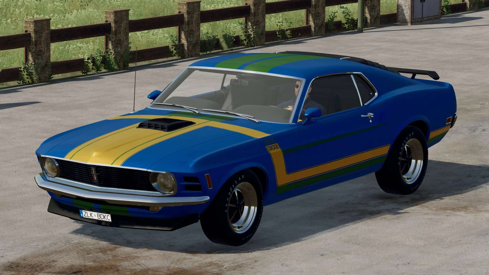 1970 Ford Mustang 302 LP v1.0.0.0 Car - Farming Simulator 2022 / 19 mod